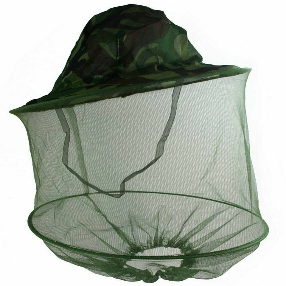 Anti-Mosquito Bug Bee Insect Head Net Hat Cap Sun Protection Fishing ...