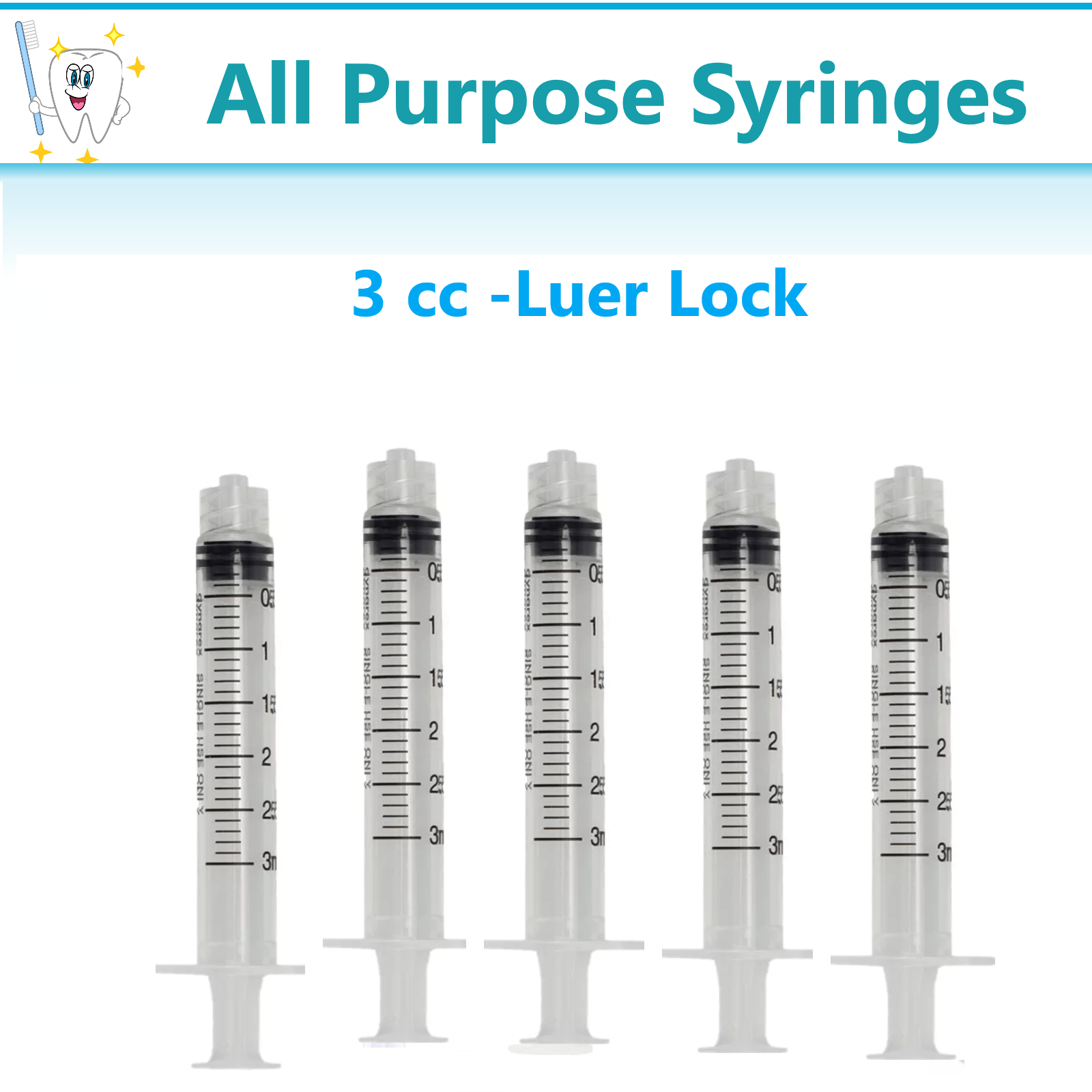 1ml / 1cc Syringe (No Needle) 3cc, 5cc, 10cc, 20, cc, 60cc, Choose Size ...