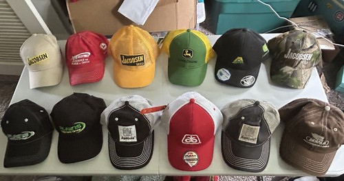 Lot Of (25) Farm & Seed Company Hats Caps John Deere Pioneer AgriGold ...