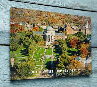 Southern Methodist University watercolor. Graduation gift, Southern ...