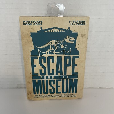 Escape From The Museum Mini Escape Room Card Game Professor Puzzle NEW ...