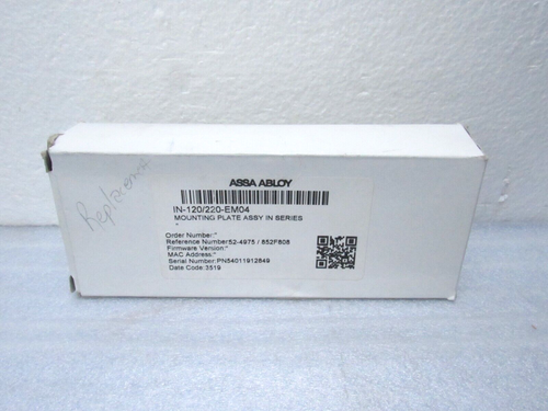 ASSA ABLOY IN120/220 Mounting Plate IN120/220-EM04 [CTSC] | eBay