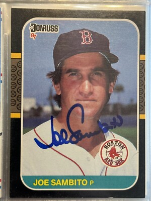 1987 Donruss Joe Sambito #421 Boston Red Sox Autographed Signed MLB ...