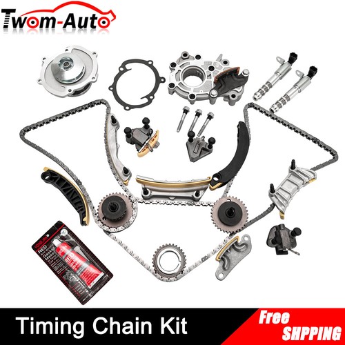 Complete Kit Timing Chain + VVT Int& Exh + Oil & Water Pump For 3.0 3 ...