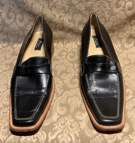 Women's Black Made in Italy Black Slip on Shoes Italian Size 40 (U.S. 9 ...