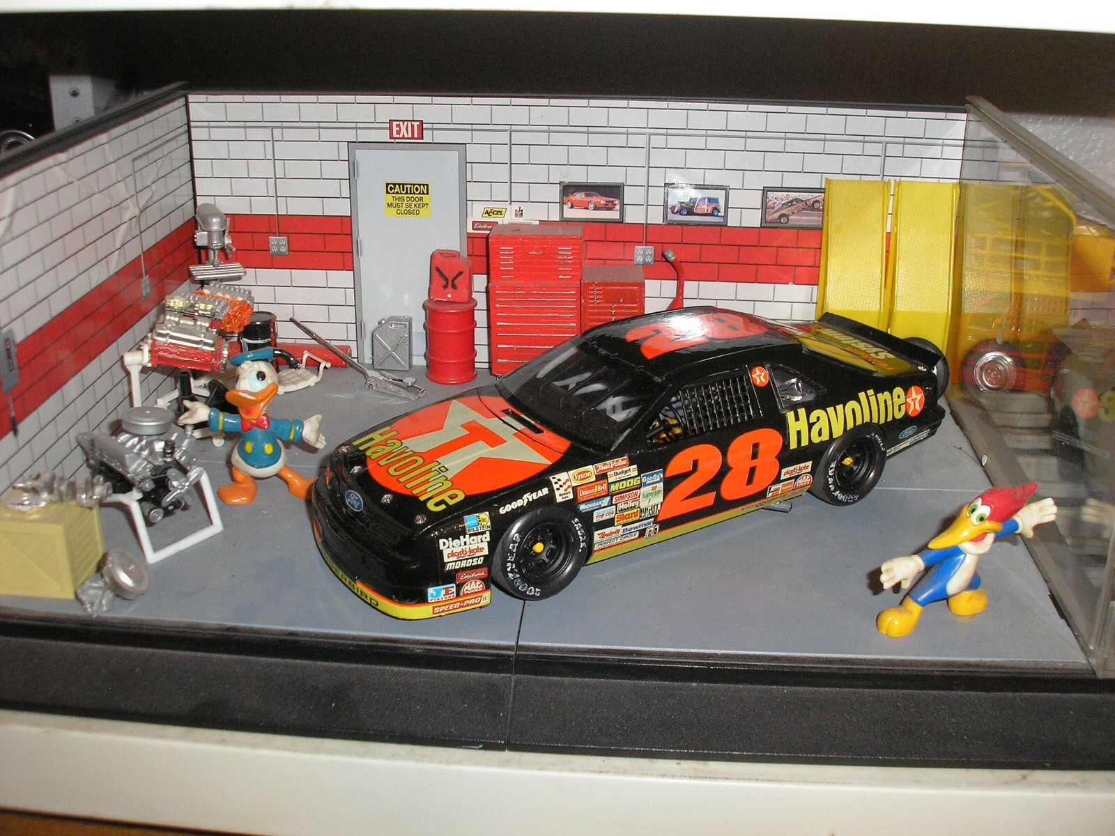 Vintage Adult Built 1/24 Nascar #28 Davey Allison Havoline Ford ...