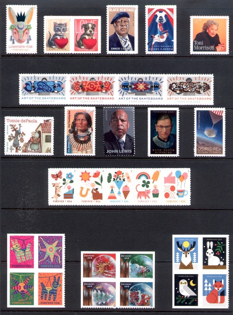 2023 U.S. COMMEMORATIVE YEAR SET *114 STAMPS* WITH 3 SHEETS MINT-NH | eBay