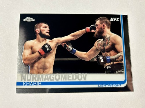 Khabib Nurmagomedov 2019 Topps Chrome UFC Card #25 With McGregor On ...