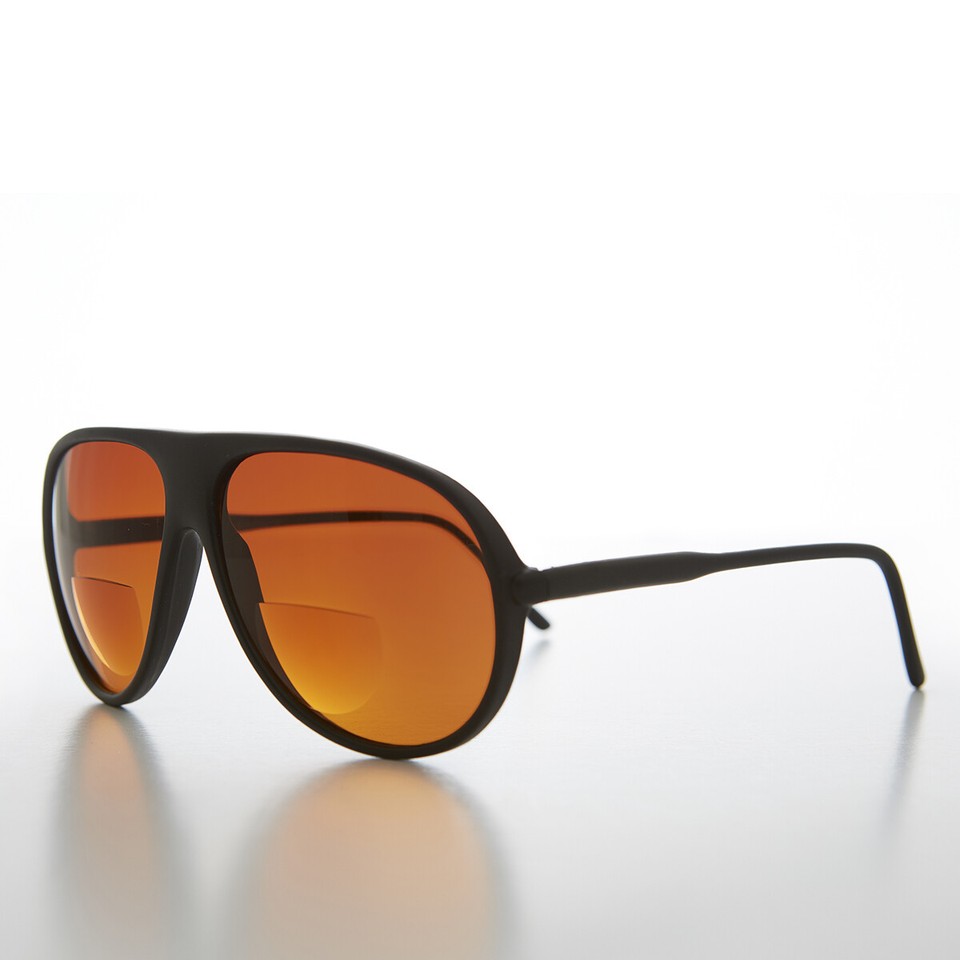 Bifocal Pilot Reading Sunglass with Amber Lens 1.00 - Alpha | eBay