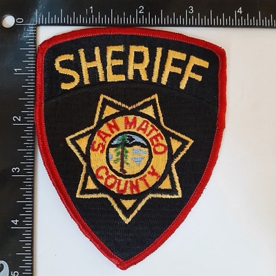 Sheriff San Mateo County California Police Department Patch | eBay