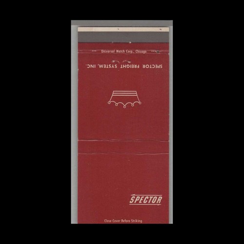 Matchbook Cover - Trucking - Spector Freight Systems | eBay