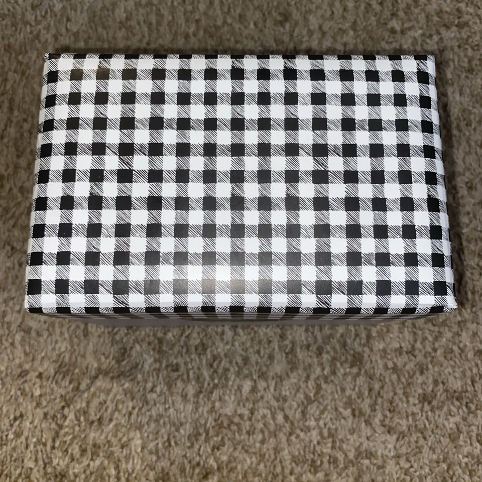 C.R. Gibson Cardboard Recipe File Box, Black & White Holiday with ...