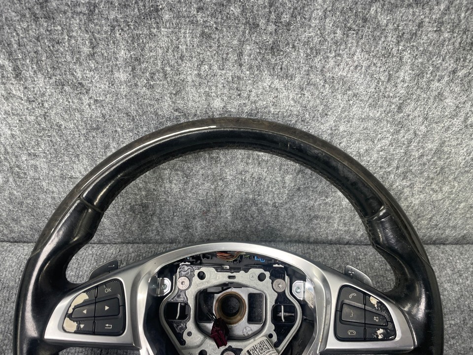 Wood Steering Wheel Pedal Shift Assembly Mercedes R231 Sl550 Sl450 oem ...