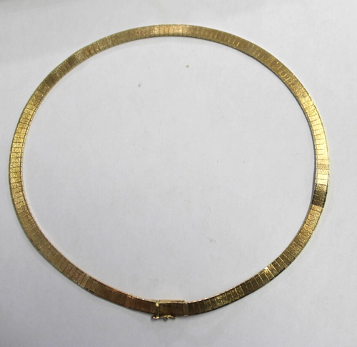 BEAUTIFUL 18KT YELLOW GOLD OMEGA CHAIN 16" | eBay