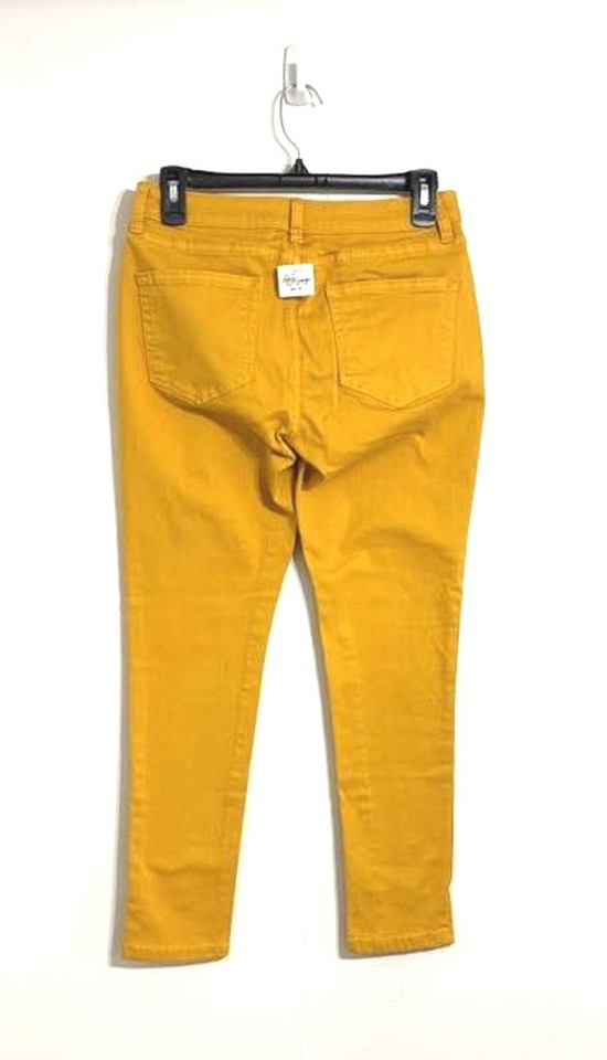 Size 4 Mustard Yellow Skinny Ankle Cotton Skinny Jeans by a.n.a. | eBay