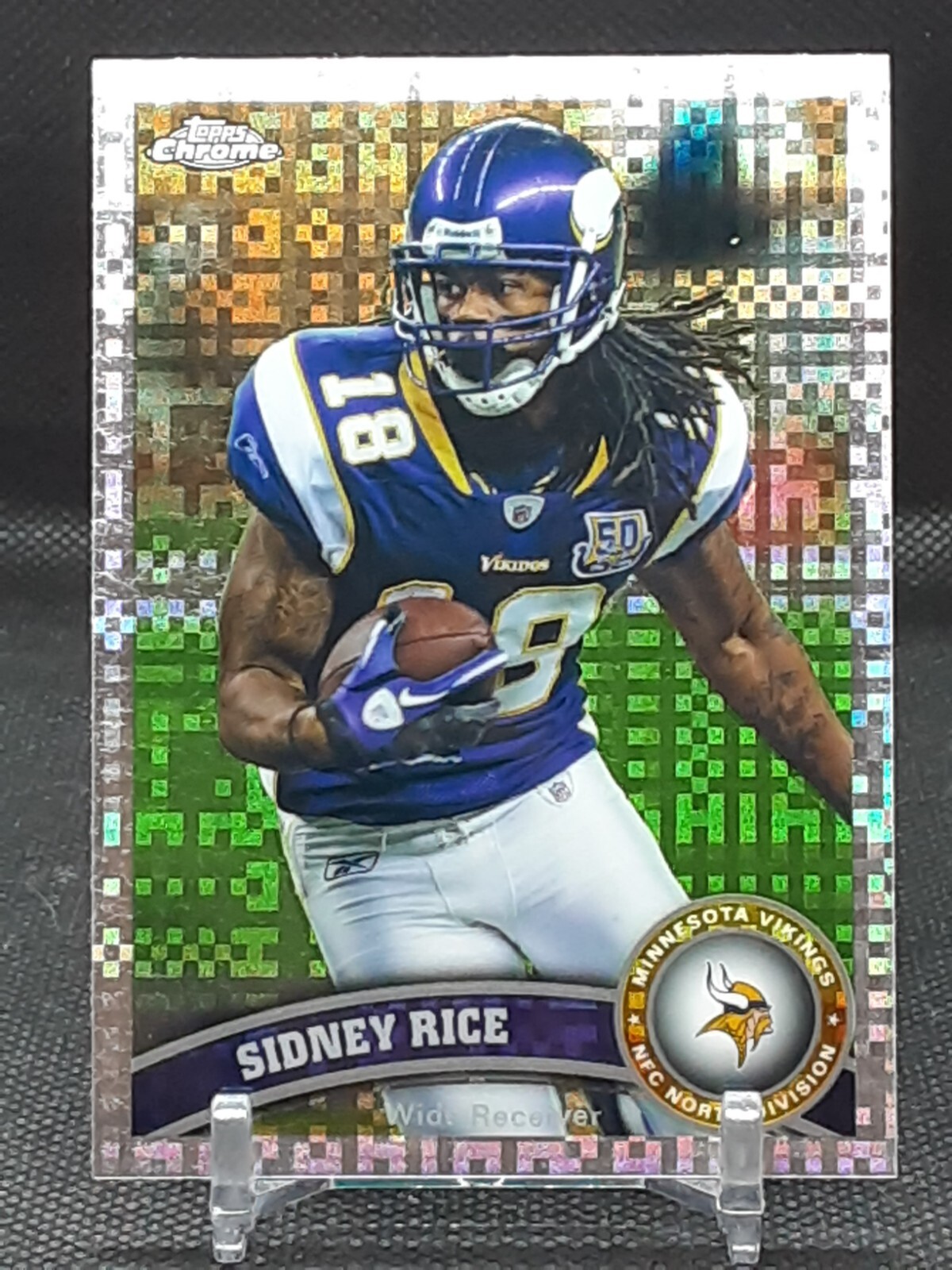 SIDNEY RICE 2011 TOPPS CHROME XFRACTOR VIKINGS SOUTH CAROLINA GAMECOCKS ...