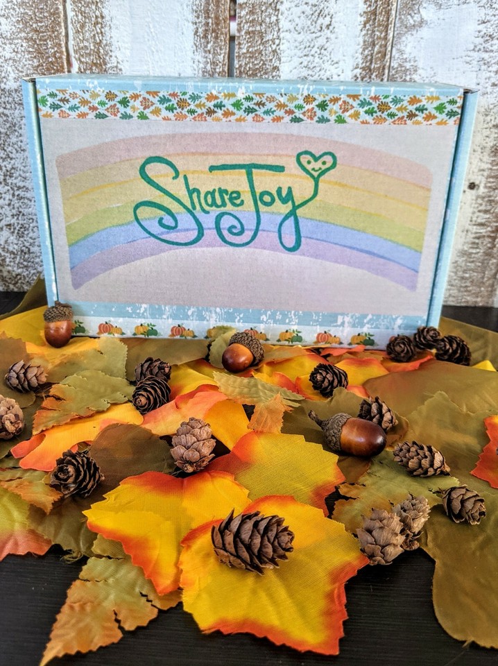 Share Joy ~ Thankful Grateful Blessed Box ~ Fall Inspirational Leaves ...