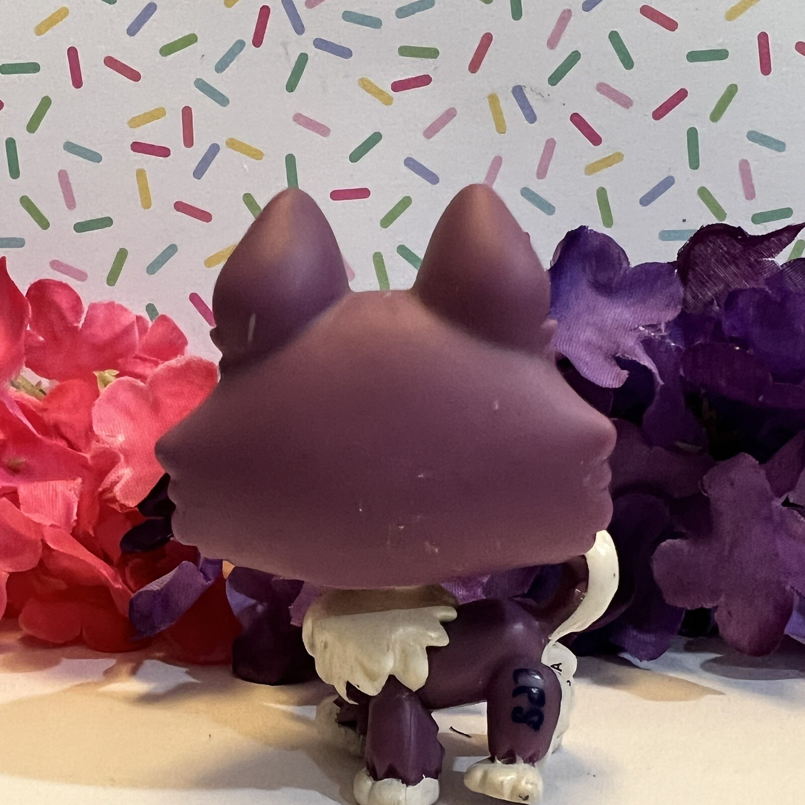 Littlest Pet Shop LPS Authentic 2297 Glitter Sparkle Husky Dog Wolf ...