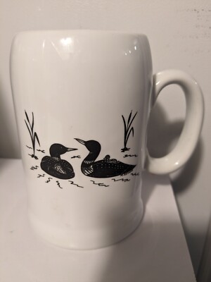 Great Northern Diver Loon Mug/Stein, Little Red Barn Studio, EUC | eBay