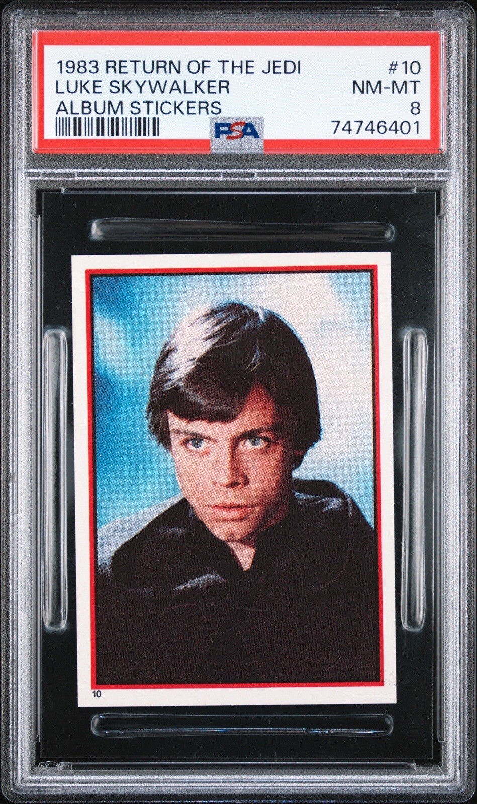 1983 STAR WARS Return of the Jedi Album Stickers #10 Luke Skywalker PSA ...