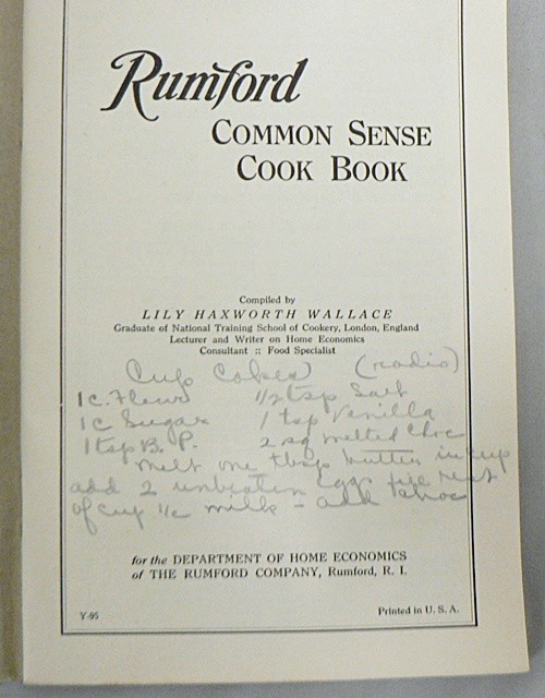 VINTAGE RUMFORD BAKING POWDER COMMON SENSE COOK BOOK | eBay