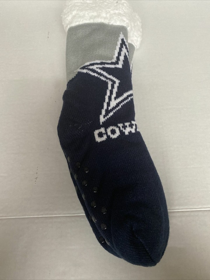 Socks Dallas Cowboys Women's Footy Slippers Size 6-10 NFL Football Warm ...