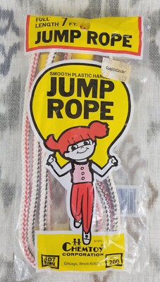 Vintage Chemtoy 1976 Jump Rope NEW In Package Sealed 7 ft. Awesome ...