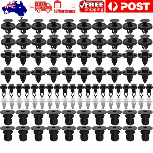 100Pcs Auto Car Body Trim Clips Retainer Bumper Auto Panel Fender ...