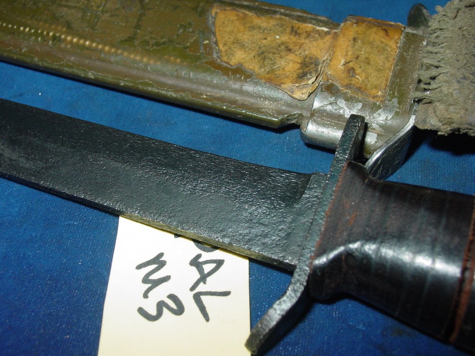 Original WWII Airborne Paratrooper M3 Combat Knife PAL Guard Marked ...