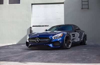 Cars mercedes amg gts blue adv1 Desk Mat Stitched | eBay