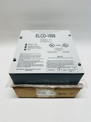 NEW Isolite ELCD-1008 Emergency Lighting Transfer Switch | eBay