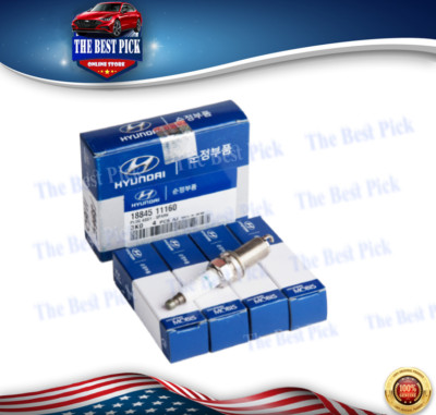 GENUINE Spark Plug 4pcs Santa Fe Sonata Tucson Forte Optima Sorento ...