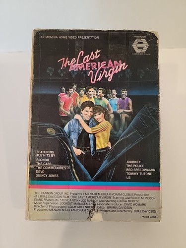 THE LAST AMERICAN VIRGIN Beta Tape Betamax NOT VHS 1983 CANNON Book Box ...