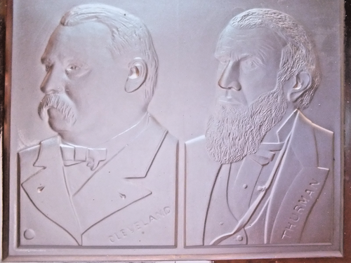 Cleveland Thurman Platter Tray Plate Canton 1888 Election Campaign | eBay