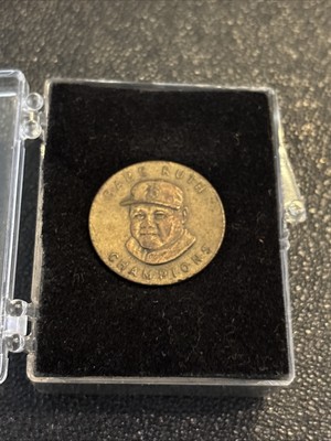 1935 BABE RUTH QUAKER OATS “CHAMPIONS”~7/8” COIN PIN | eBay
