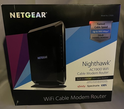 netgear nighthawk ac1900 wifi cable modem router | eBay