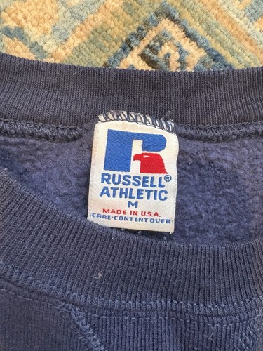 1990s Vintage Navy Blue Atlanta Police Russell Athletic Crewneck Size ...