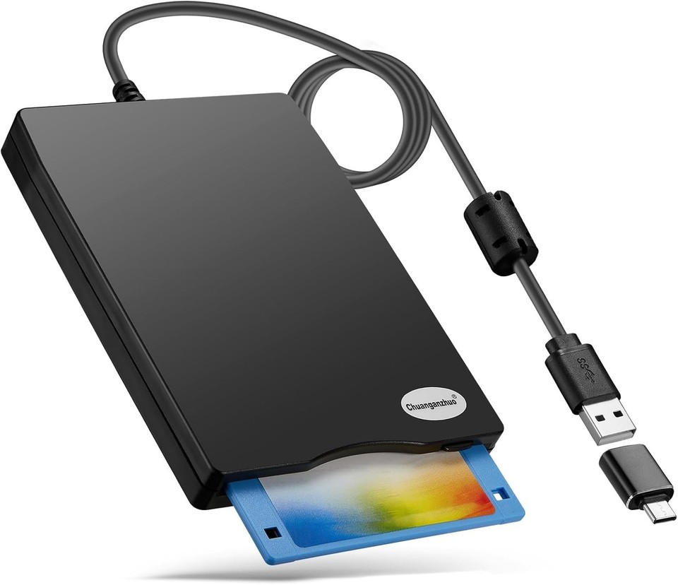 Floppy Disk Reader USB Type A/C Floppy Disk Drive/Player/Converter ...
