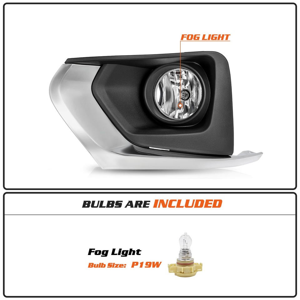 Fog Lights For Chevy Traverse 2018-2021 Bezel+Harness+Switch Left+Right ...