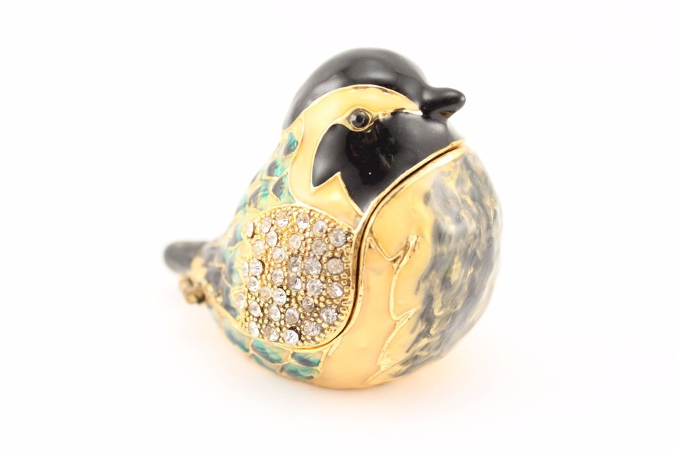 Small Bird Jewelry Trinket Box Decorative Collectible Fly Animal Cute ...