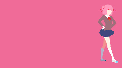 Anime doki literature club natsuki minimalism simple Playmat Game Mat ...