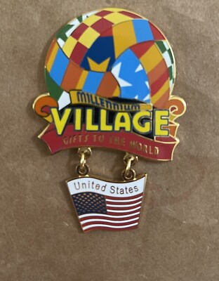 Disney Cast Member Exclusive Pin Epcot Millennium Village United States ...