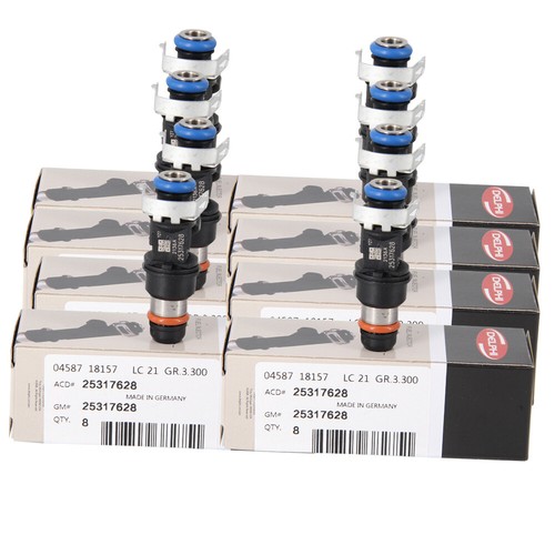 8 OEM FUEL INJECTORS for DELPHI 25317628 For GM CHEVY GMC TRUCK 4.8L 5 ...
