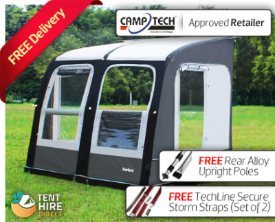 Camptech Starline 260 Inflatable Air Caravan Blow Up Porch Awning New ...