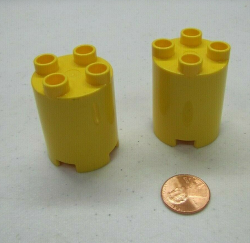 Lego Duplo 2 Yellow Cylinder Cylinders 2X2 Colors Building Blocks | eBay