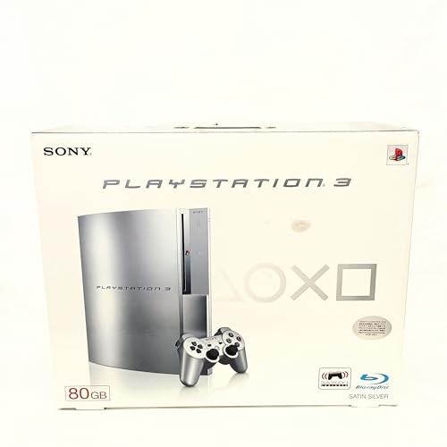 Sony PS3 Satin Silver 80GB CECHL00 Console with Box PlayStation 3 ...
