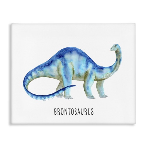 Brontosaurus Dinosaur Learning Canvas Wall Art Design by Brett ...