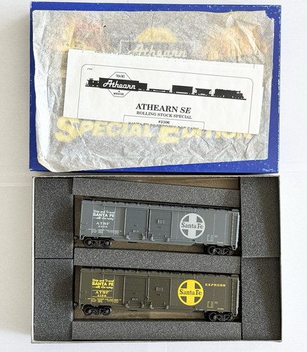 Athearn Special Edition HO (2) 50’ Double Door DD Box Cars Santa Fe ...