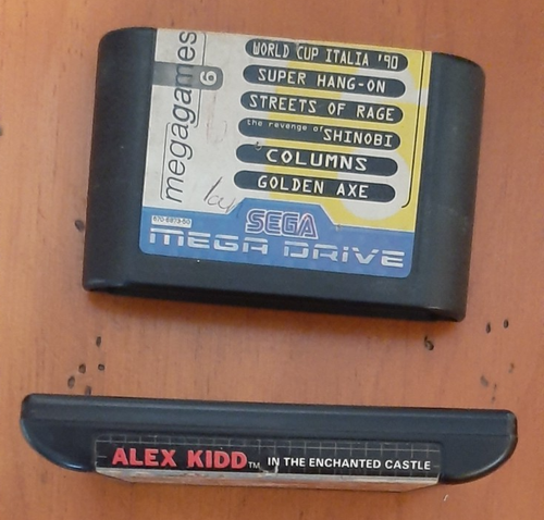 2 Sega Mega Drive Cartridges, 6 games plus Alex Kidd in the Enchanted ...