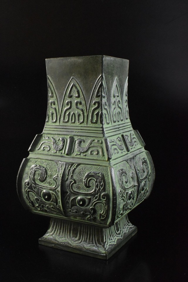 R2537: Japanese Casting copper Demon Mask sculpture FLOWER VASE Ikebana, auto | eBay